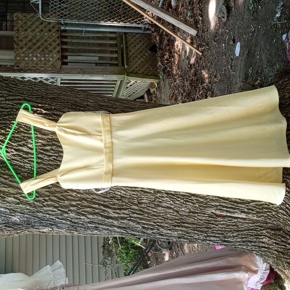 David's Bridal | Dresses | Davids Bridal Canary Yellow Bridesmaid Dress ...